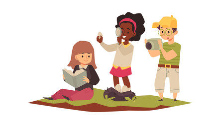 Kids Exploring Vector Images (over 11,000)