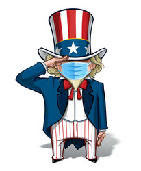 Uncle Sam Patriotic Figure Royalty Free Vector Image