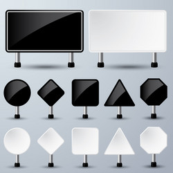 Empty construction sign Royalty Free Vector Image