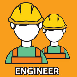Civil engineer worker color icon Royalty Free Vector Image
