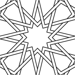 Moroccan stars seamless pattern Royalty Free Vector Image