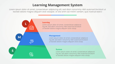 Lms learning management system infographic Vector Image