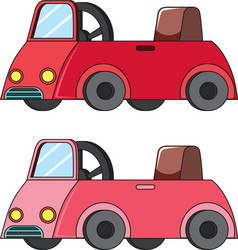 Cartoon toy wind up car Royalty Free Vector Image