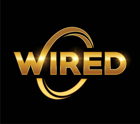 Golden wes monogram logo initial letters Vector Image