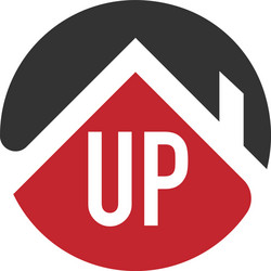 Initial letter pu home creative logo design Vector Image