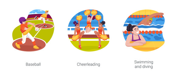 School recess games isolated cartoon Royalty Free Vector School recess games isolated cartoon Royalty Free Vector