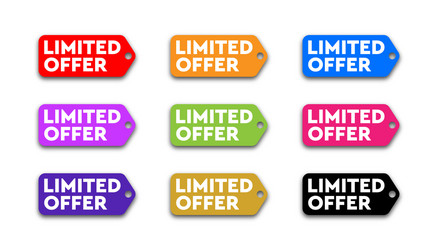 Limited only banner background web banner design Vector Image