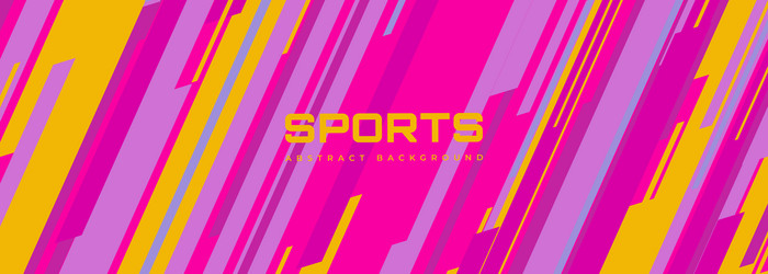 Colorful modern sports banner background design Vector Image