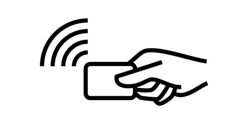 Change credit card line icon payment method sign Vector Image