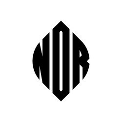 Ndr logo letter design Royalty Free Vector Image