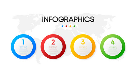Business infographic data visualization square Vector Image