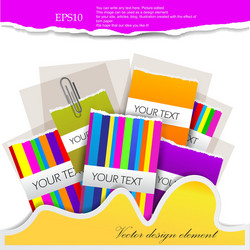 Colorful little notes on white background with spa