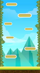 Transparent gui buttons game user inteface Vector Image