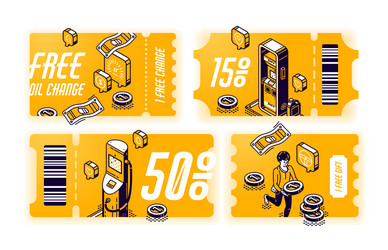 Yellow and orange special sale coupon template Vector Image