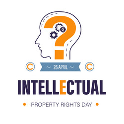 Intellectual property flat infographics Royalty Free Vector
