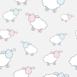 Abstract lamb seamless pattern background Vector Image