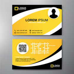 Modern and professional business id card design Vector Image