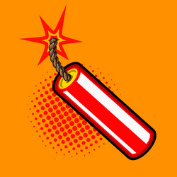 Comic style bomb dynamite sticks design element Vector Image