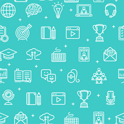 School background pattern Royalty Free Vector Image