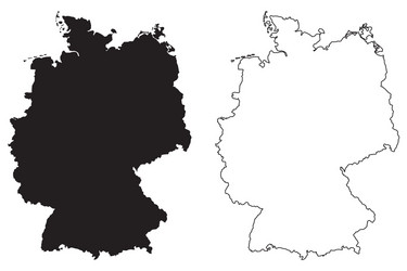 Germany map Royalty Free Vector Image - VectorStock