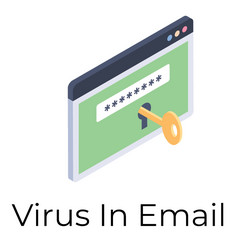 A doodle style icon depicting user login screen Vector Image