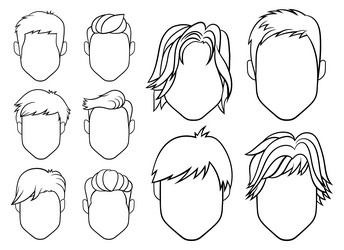 Man face design isolated on white background Vector Image