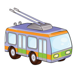 Trolleybus Cartoon Transport Vector Images (over 300)