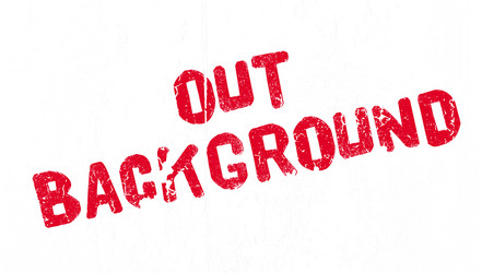 Out background rubber stamp Royalty Free Vector Image