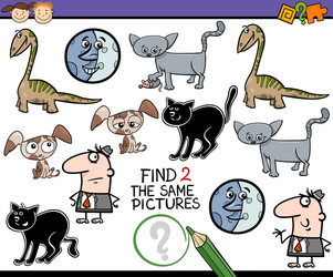 Cartoon task for children Royalty Free Vector Image