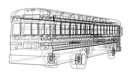 School Bus Line Drawing Vector Images (over 880)