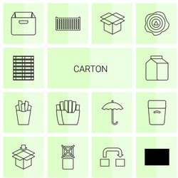 Carton icons Royalty Free Vector Image - VectorStock