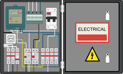 Electrical panel box Royalty Free Vector Image
