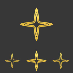 Line cross logo design set Royalty Free Vector Image