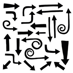 Arrow set - a set designs in different Royalty Free Vector