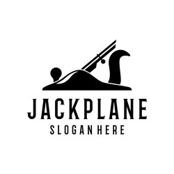 Logo design template woodworking jack plane Vector Image