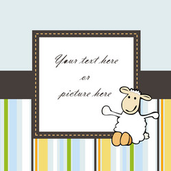 Sweet baby card or frame Royalty Free Vector Image