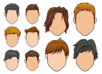 Man face design isolated on white background Vector Image