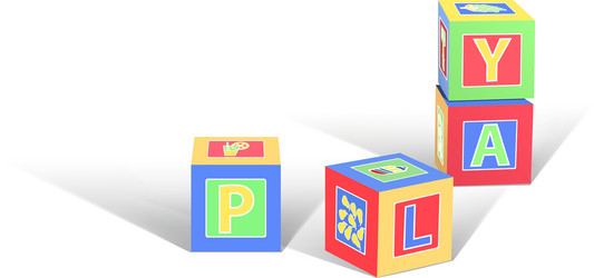 Abc cubes Royalty Free Vector Image - VectorStock