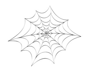 Spider web cobweb halloween clip art Royalty Free Vector