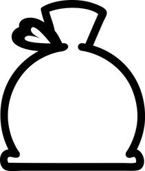 Bulging sack icon Royalty Free Vector Image - VectorStock