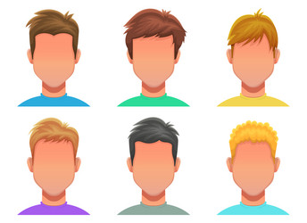 Man face design isolated on white background Vector Image