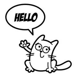 Hello Kitty Coloring Vector Images (61)