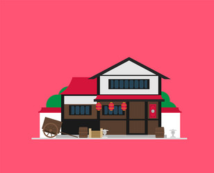 Japan country design template in flat design Vector Image