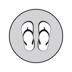 Slippers logo design template Royalty Free Vector Image