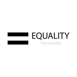 Inequality logo Royalty Free Vector Image - VectorStock