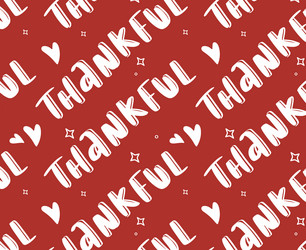 Thankful grateful blessed brush lettering signs Vector Image