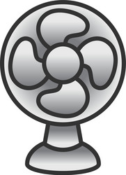 Cooling fan Royalty Free Vector Image - VectorStock