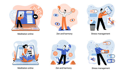 Self-management self regulation learning self Vector Image