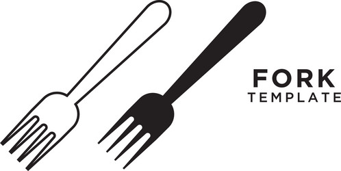 Cute fork Royalty Free Vector Image - VectorStock