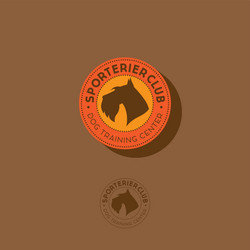 Bulldog logo kennel club Royalty Free Vector Image